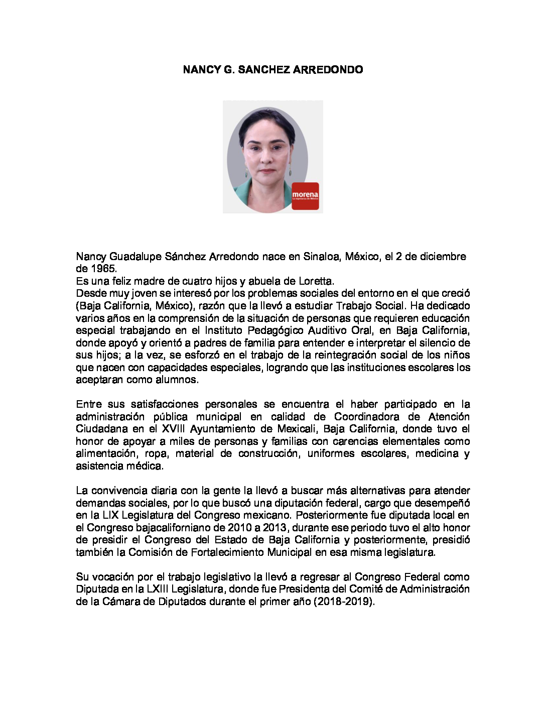 CV-Nancy-Sanchez - Parlamento Latinoamericano y Caribeño